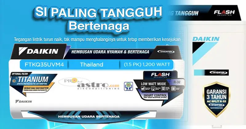 AC Daikin FLASH Inverter Thailand 1,5 PK » ProDeal ASTRO Airconditioning